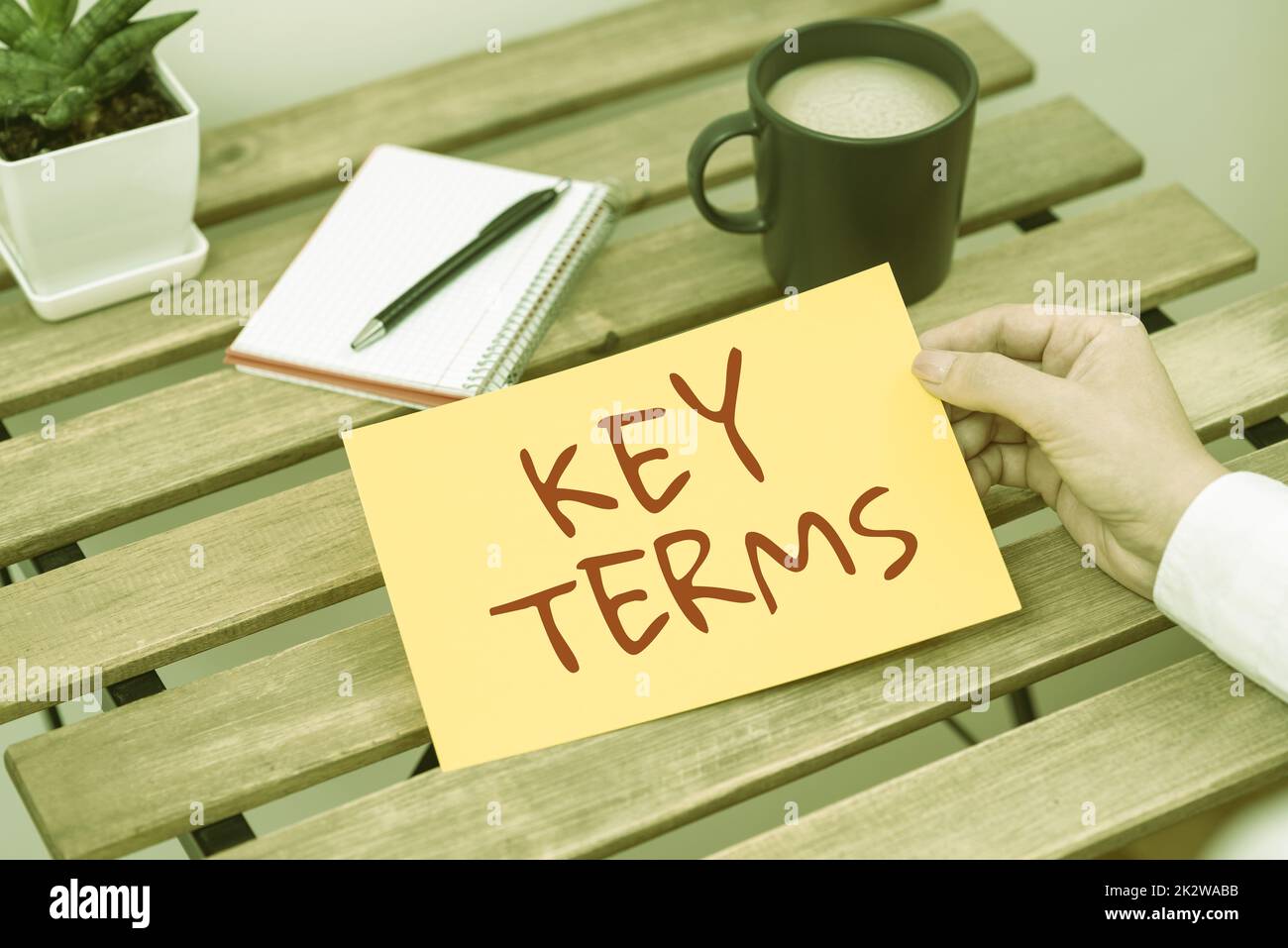 Sign displaying Key Terms. Conceptual photo Words that can help a ...