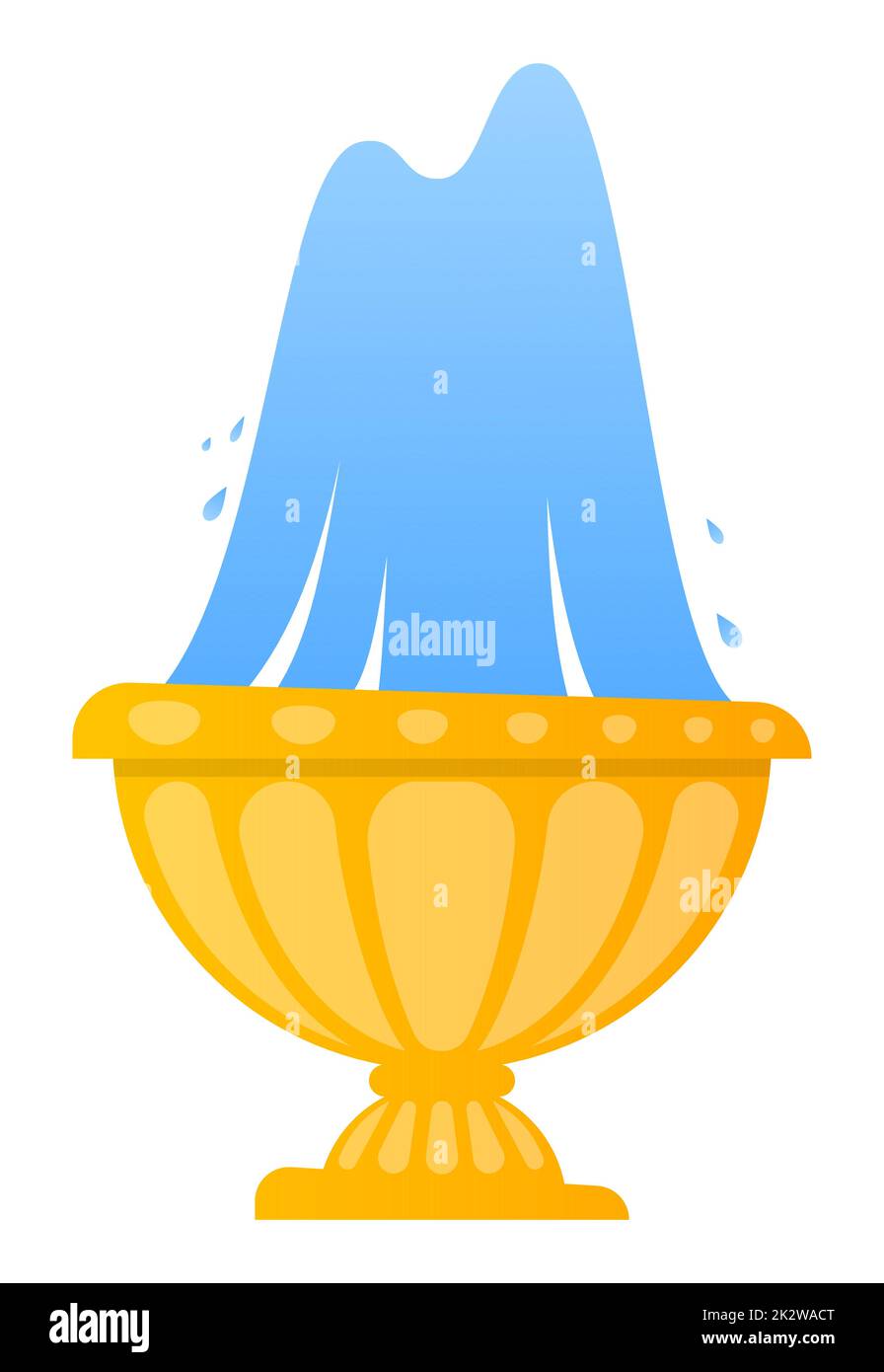 Indoor fountain - modern flat design style single isolated image Stock ... Indoor fountain - modern flat design style single isolated image Stock ...