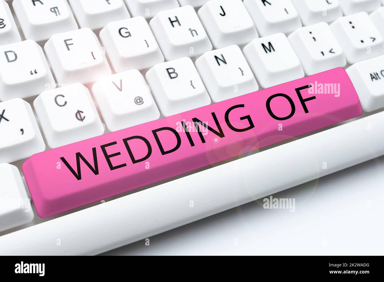 Conceptual display Wedding Of. Word Written on announcing that man and ...