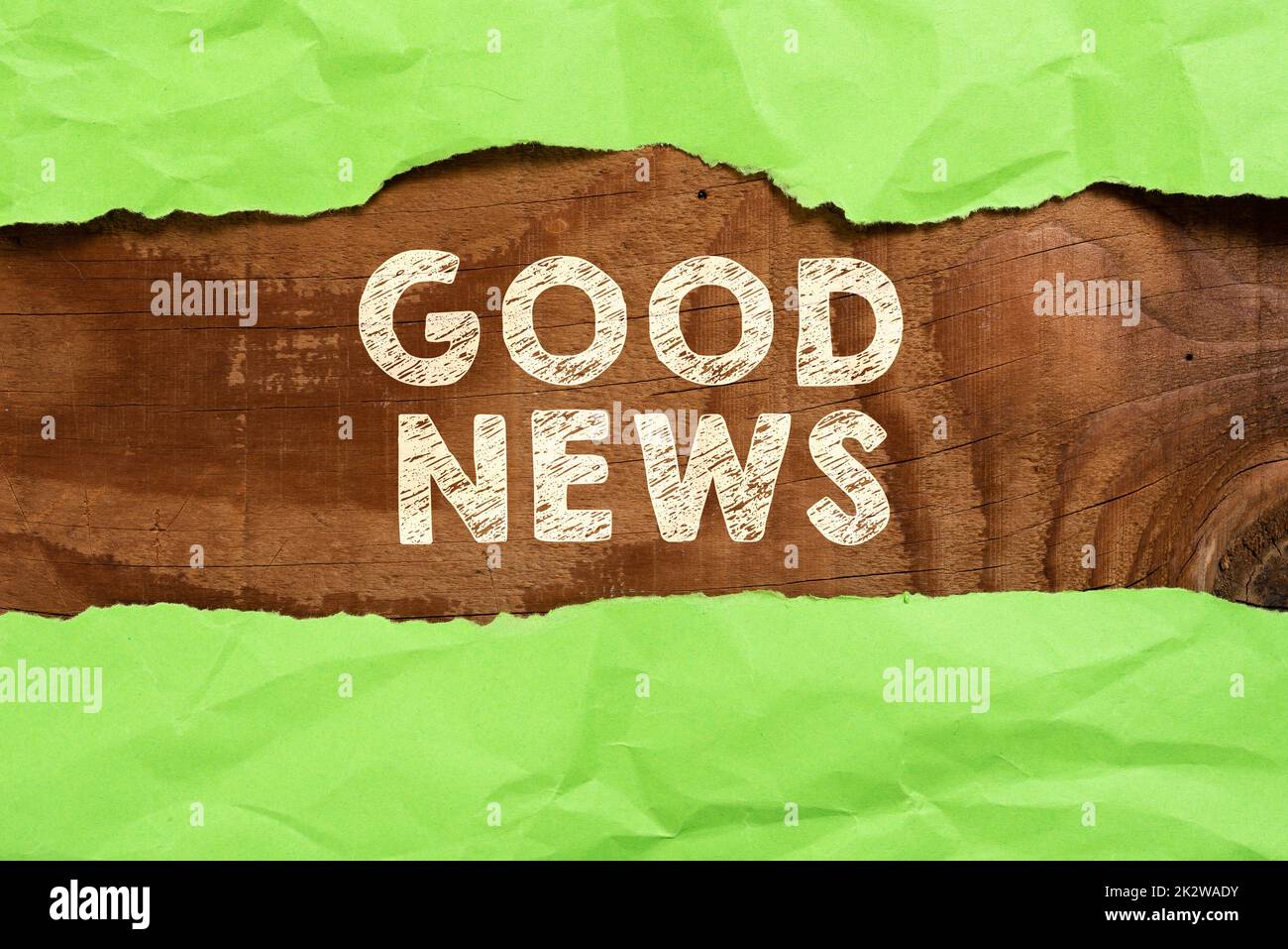 Conceptual caption Good News. Business approach Someone or something ...