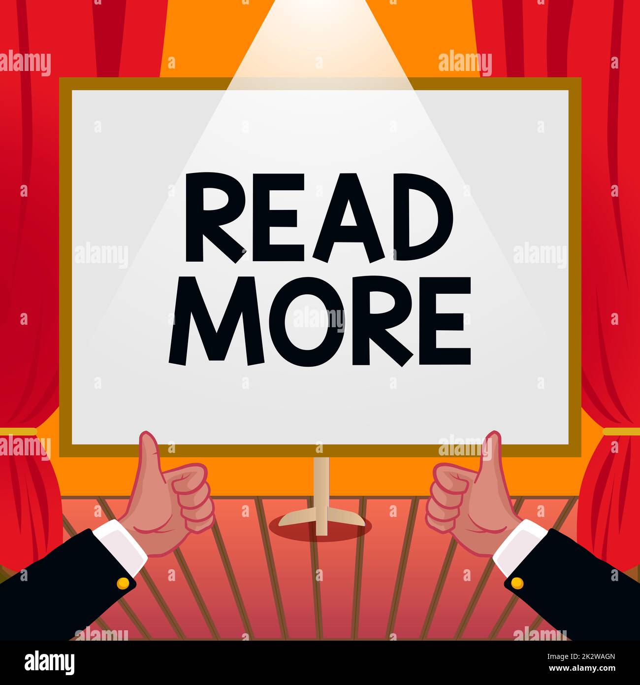 Text sign showing Read More. Word Written on Provide more time or ...