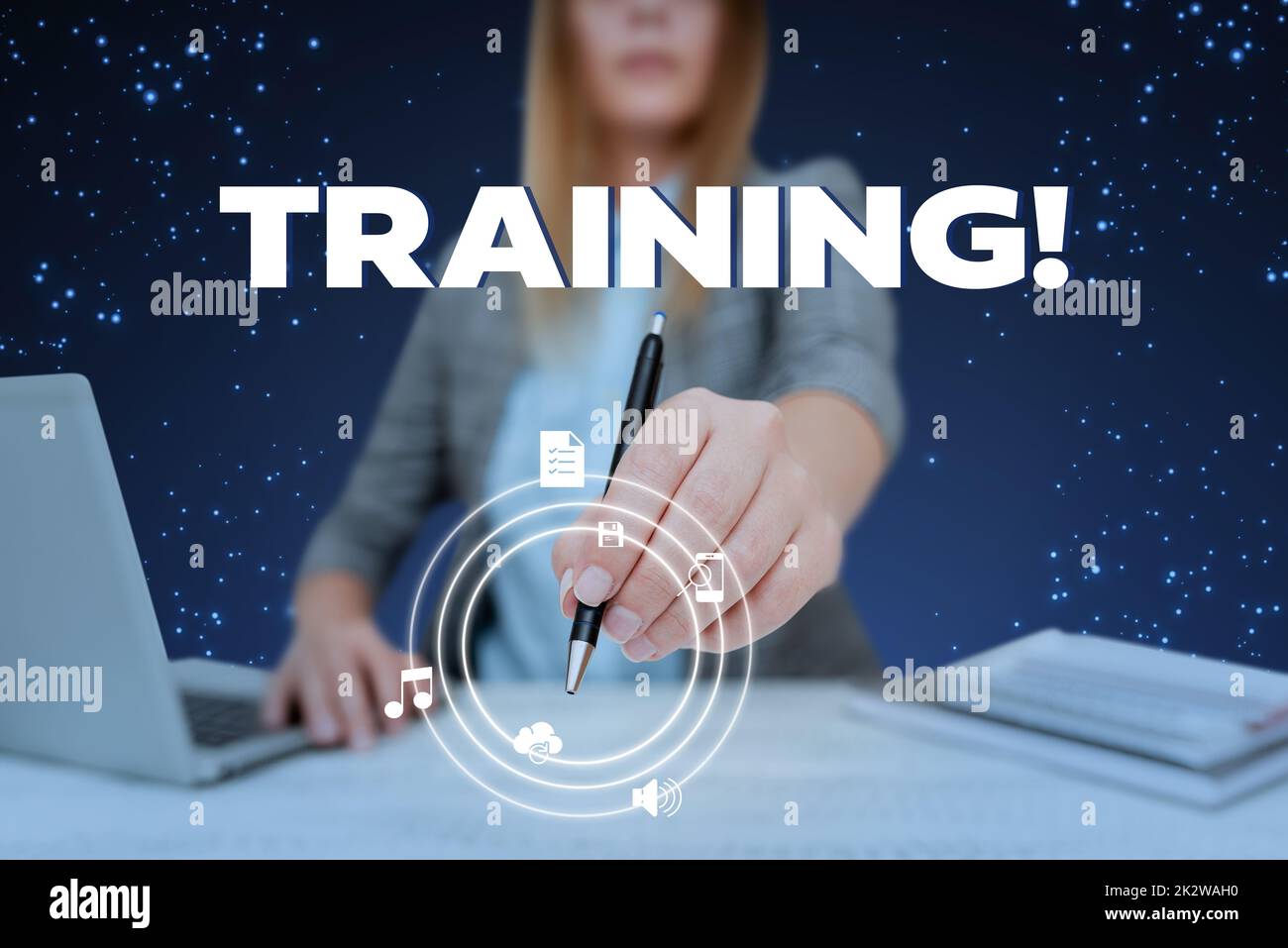 Text sign showing Training. Business concept An activity occurred when ...