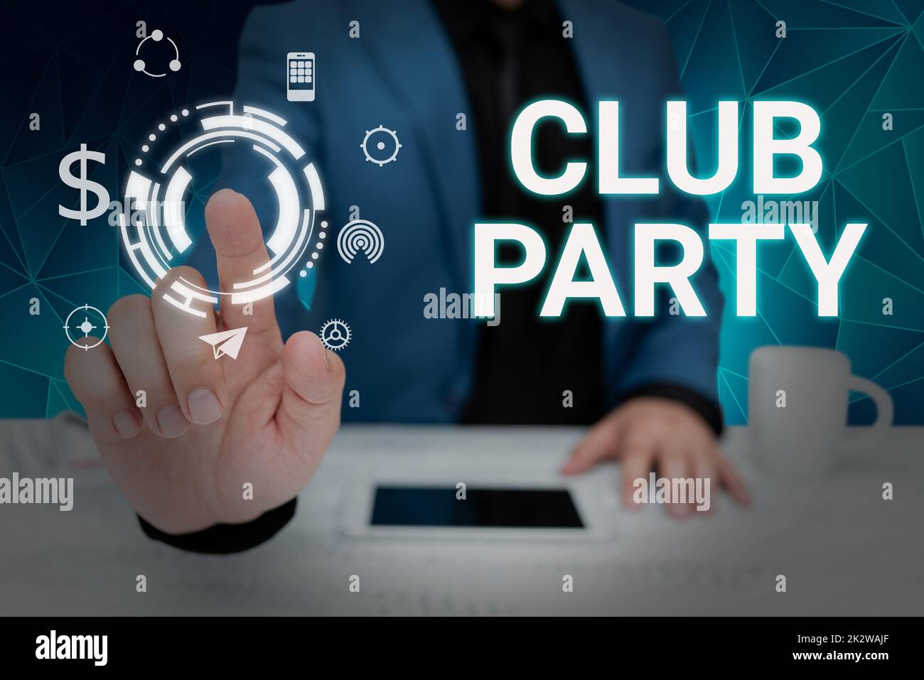 Conceptual display Club Party. Business approach social gathering in a ...