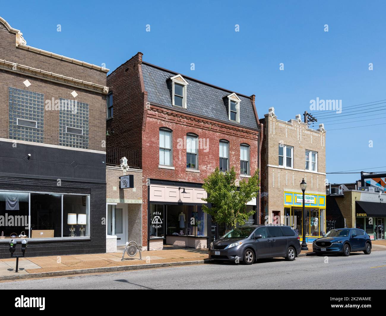 Commerical building on Cherokee Street in south Saint Louis Stock Photo ...