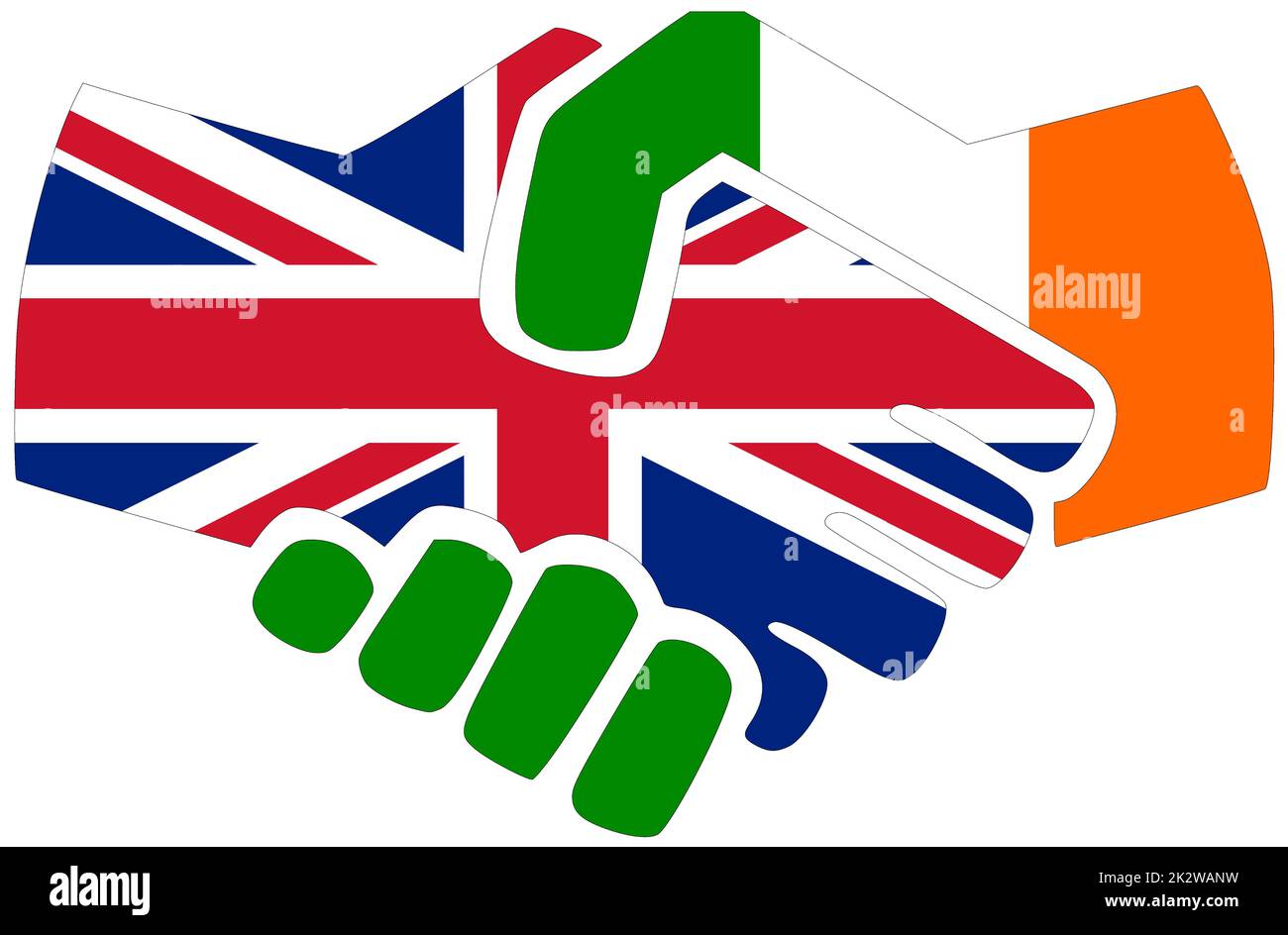 UK - Ireland : Handshake, symbol of agreement or friendship Stock Photo ...