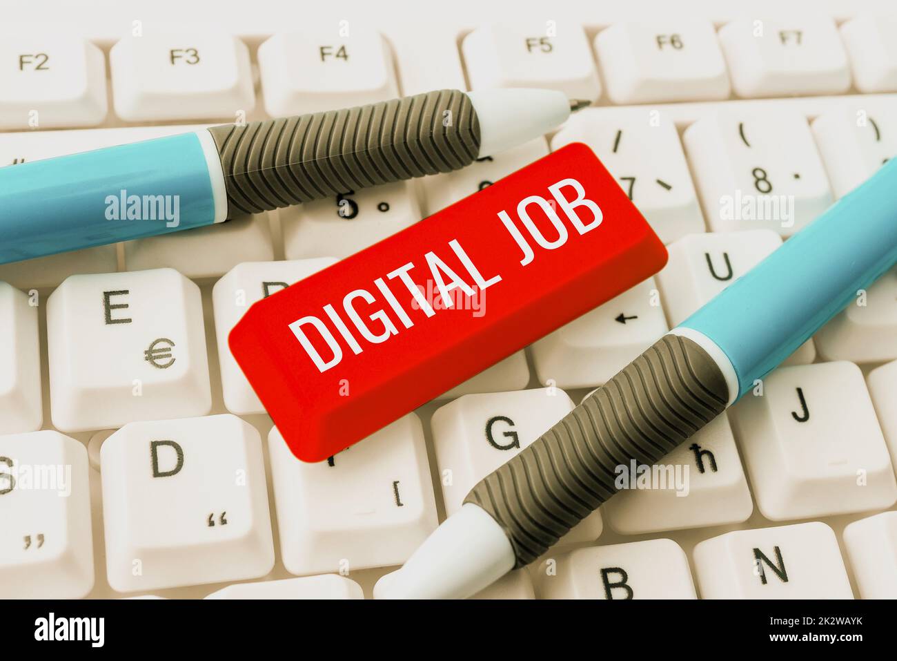 Sign displaying Digital Job. Conceptual photo get paid task done ...