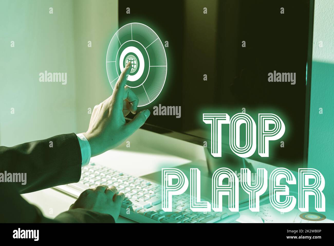 Inspiration showing sign Top Player. Business idea being best in sports ...