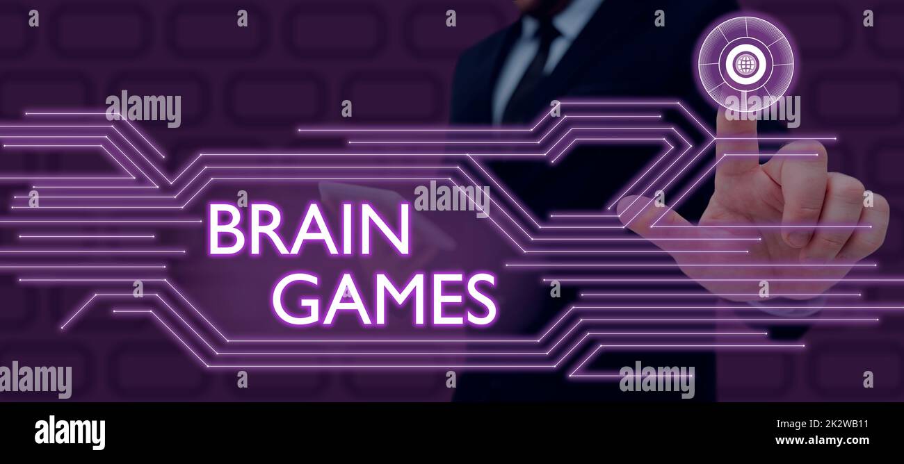 Writing displaying text Brain Games. Business overview psychological ...