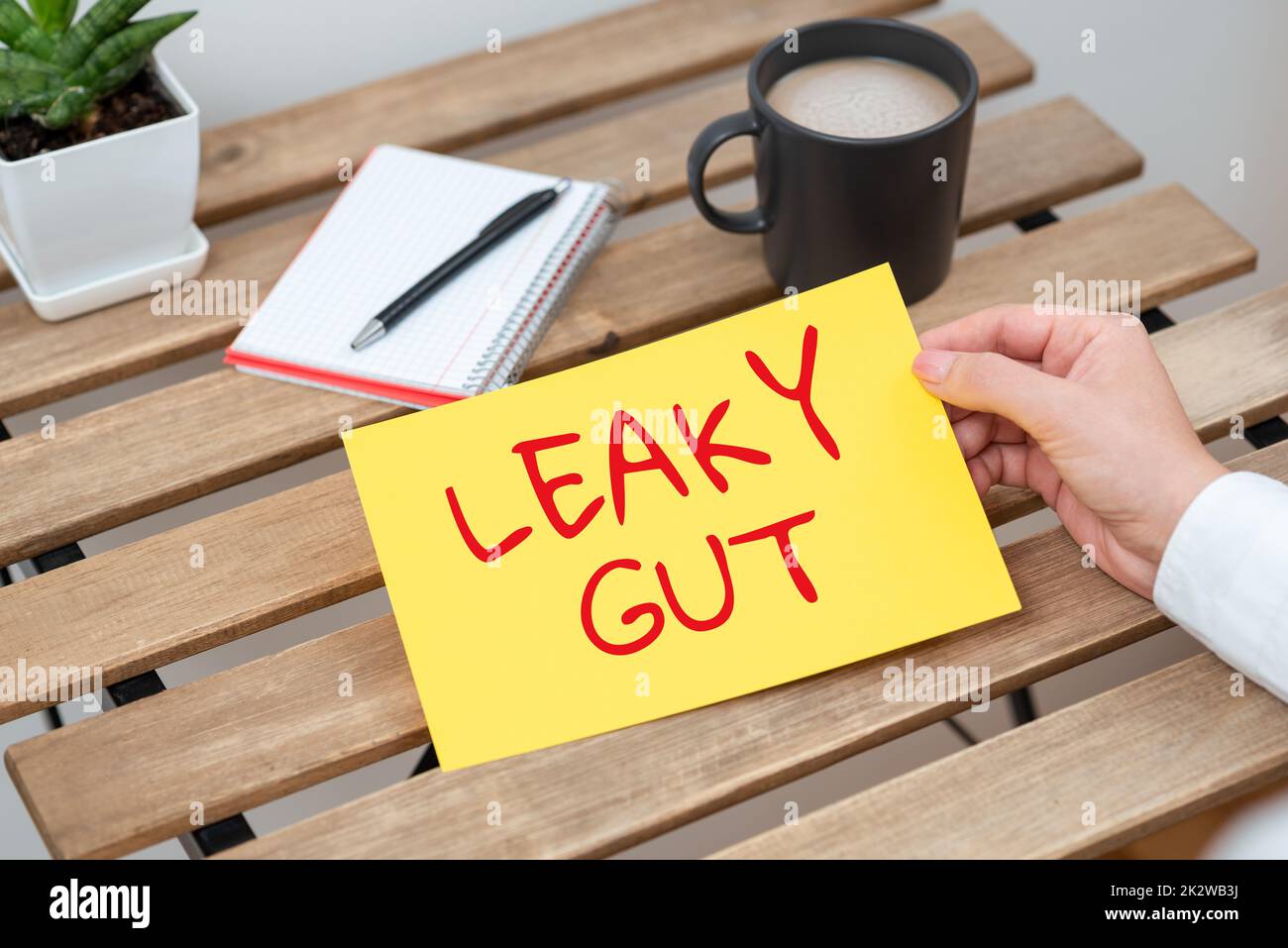 Inspiration showing sign Leaky Gut. Internet Concept A condition in ...