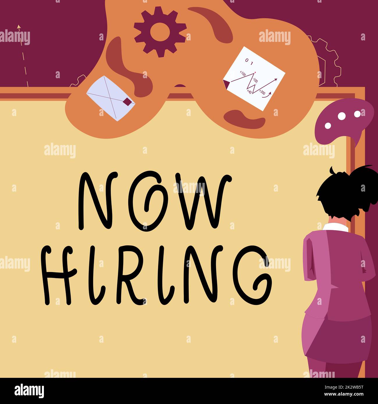 Conceptual display Now Hiring. Concept meaning announcing that certain ...