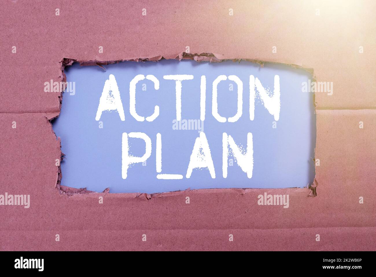 Hand writing sign Action Plan. Conceptual photo list of things or ...