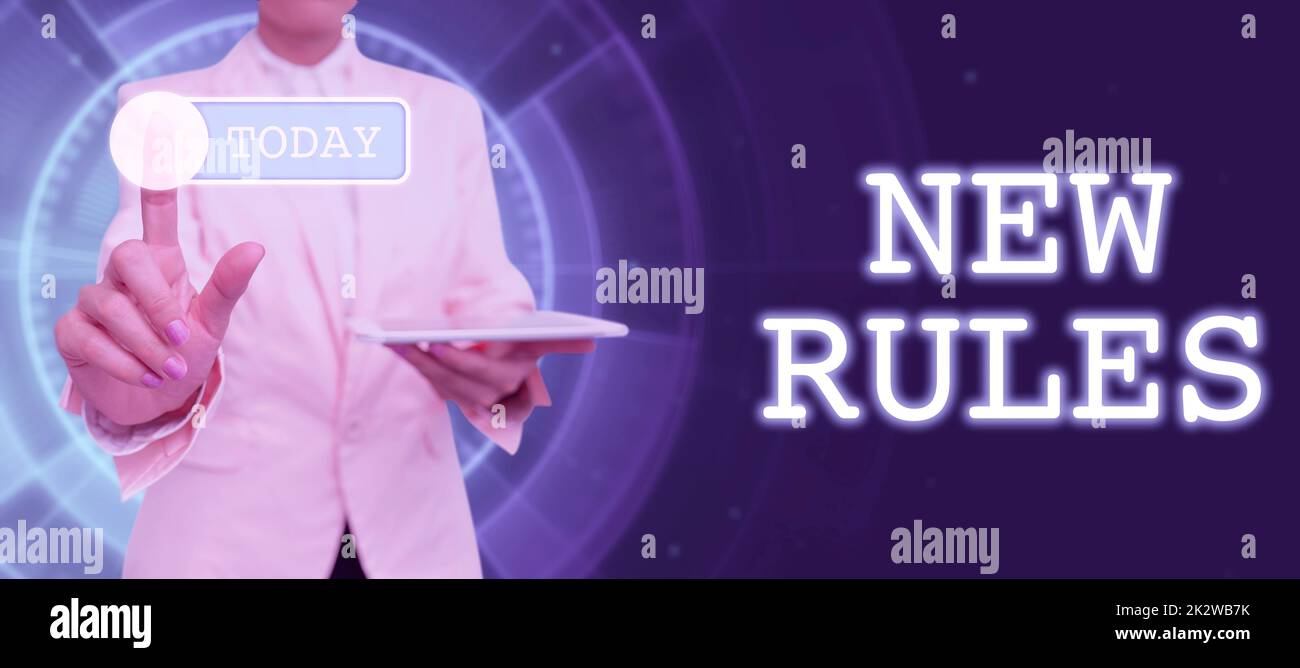 Handwriting text New Rules. Business overview A state of changing an ...