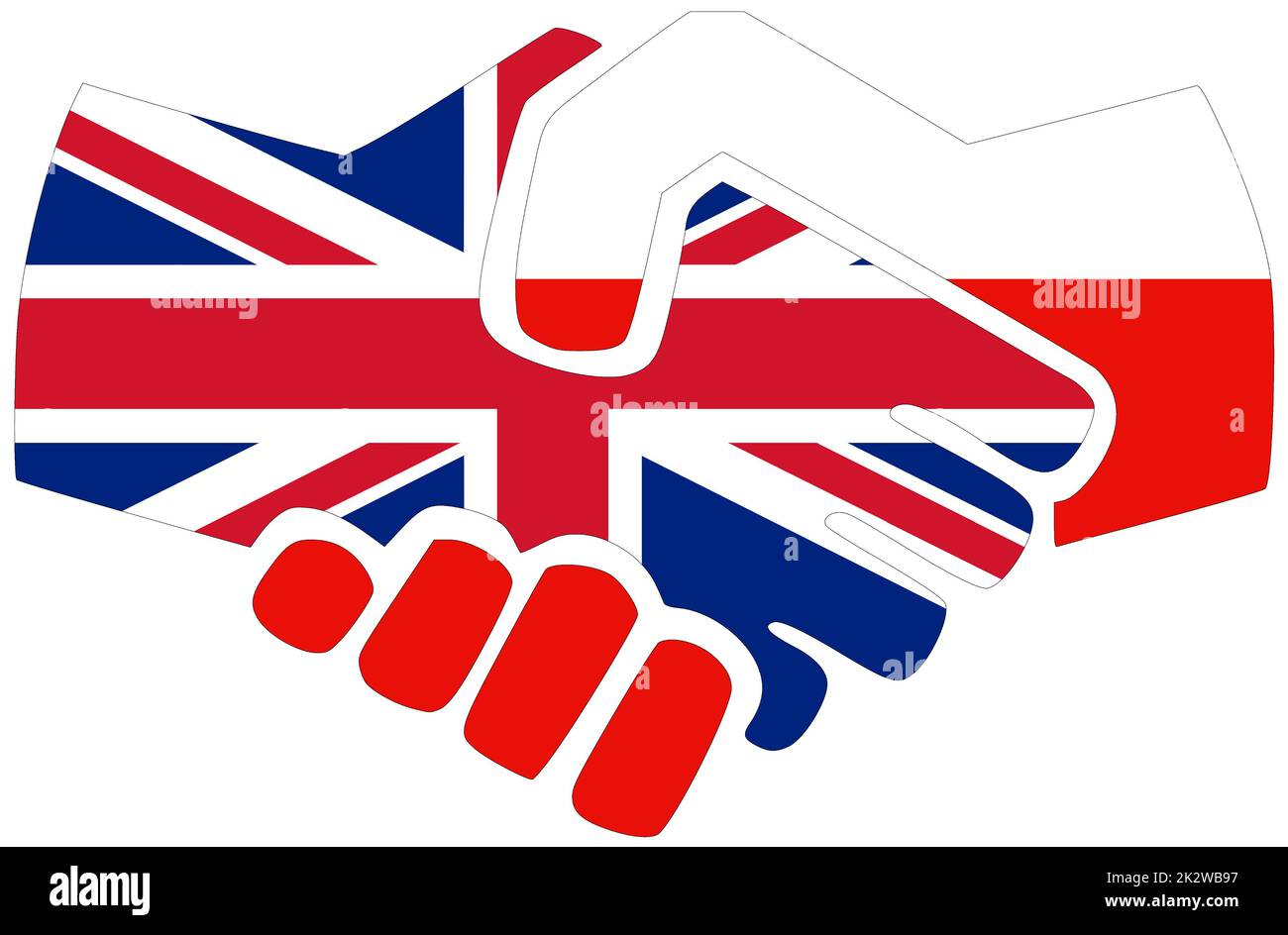 UK - Poland : Handshake, symbol of agreement or friendship Stock Photo ...