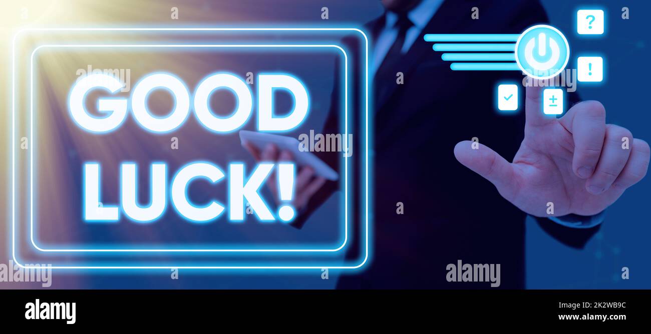 Conceptual caption Good Luck. Concept meaning A positive fortune or a ...
