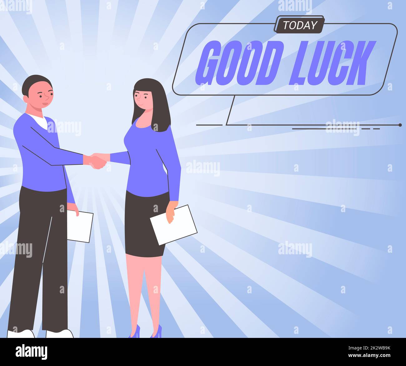 Handwriting text Good Luck. Word Written on A positive fortune or a ...