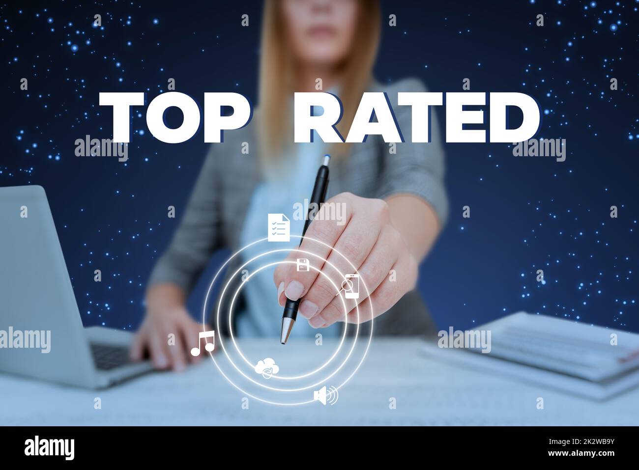 Inspiration showing sign Top Rated. Conceptual photo The high amount of ...