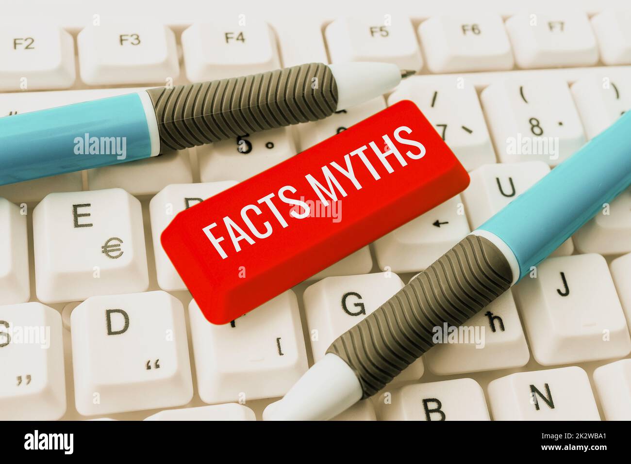 Conceptual caption Facts Myths. Conceptual photo work based on ...