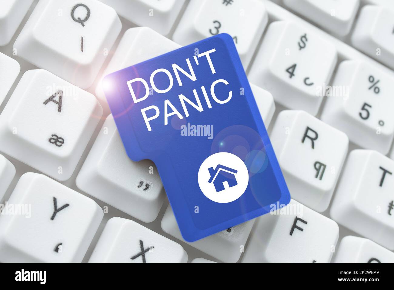 Handwriting text Don T Not Panic. Business concept sudden strong ...