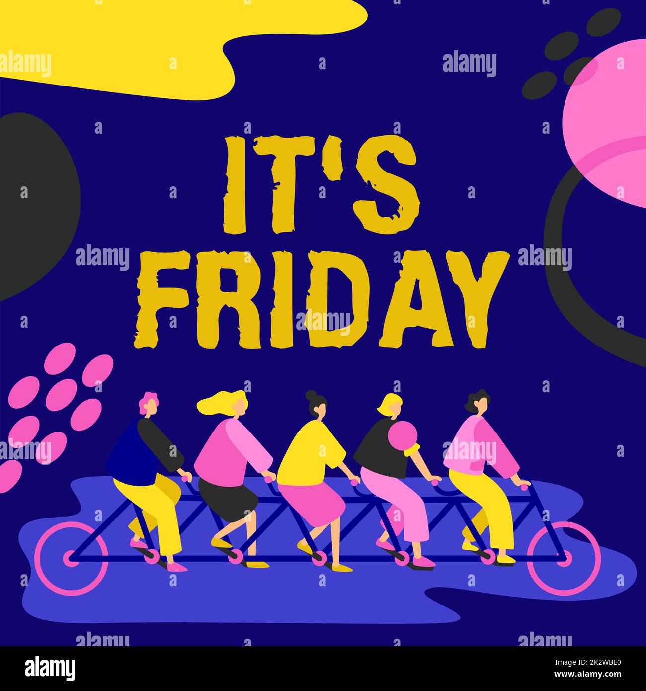 Text showing inspiration It S Friday. Concept meaning Last day of the ...