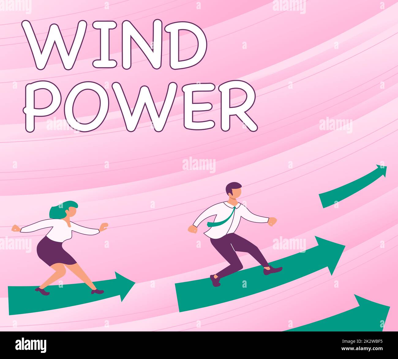 Handwriting text Wind Power. Internet Concept use of air flowto provide ...