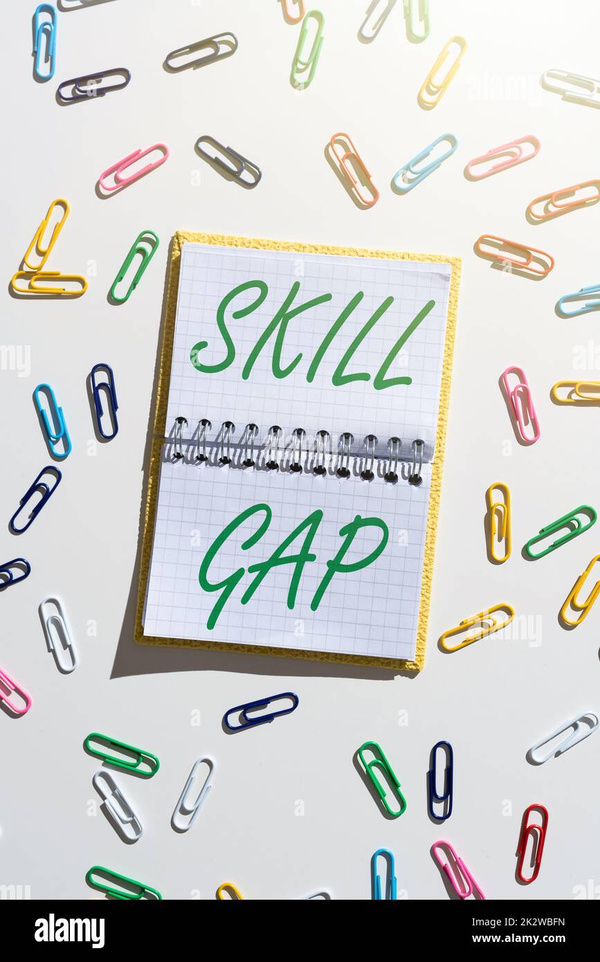 Conceptual display Skill Gap. Conceptual photo Refering to a person s ... Conceptual display Skill Gap. Conceptual photo Refering to a person s ...