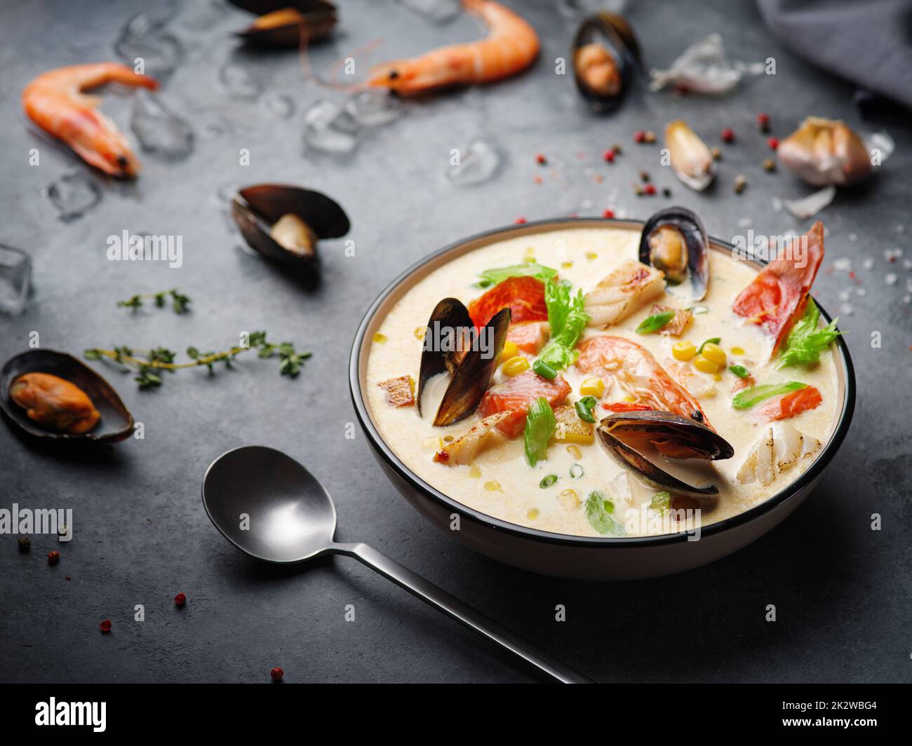 New England clam chowder, occasionally referred to as Boston or Boston ...