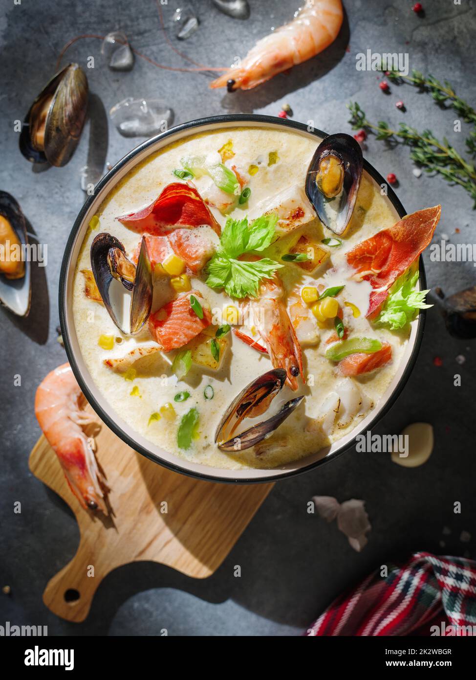 New England clam chowder, occasionally referred to as Boston or Boston ...