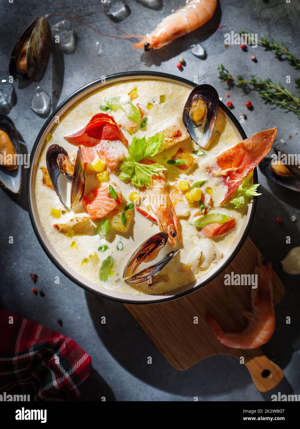 New England clam chowder, occasionally referred to as Boston or Boston ...