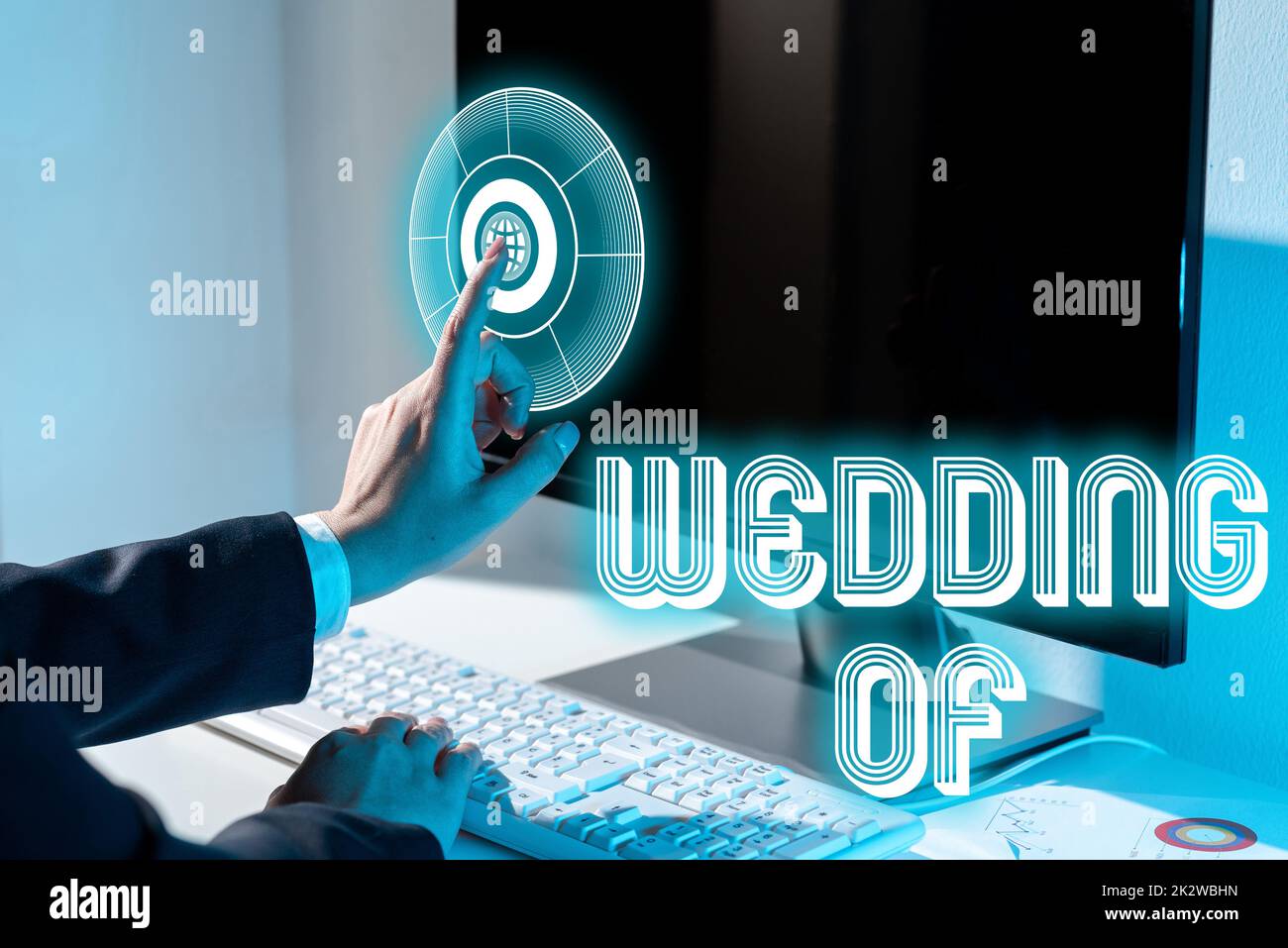 Text showing inspiration Wedding Of. Business overview announcing that ...