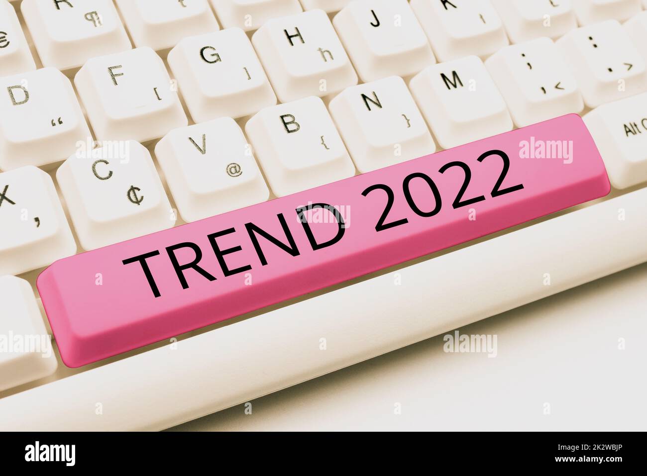 Conceptual display Trend 2022. Business concept things that is famous ...