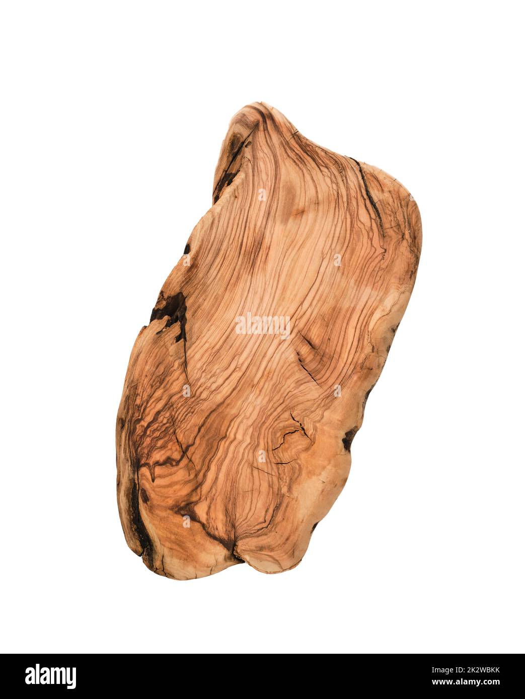 Wooden cutting board, handmade wood cutting board isolated on white ...