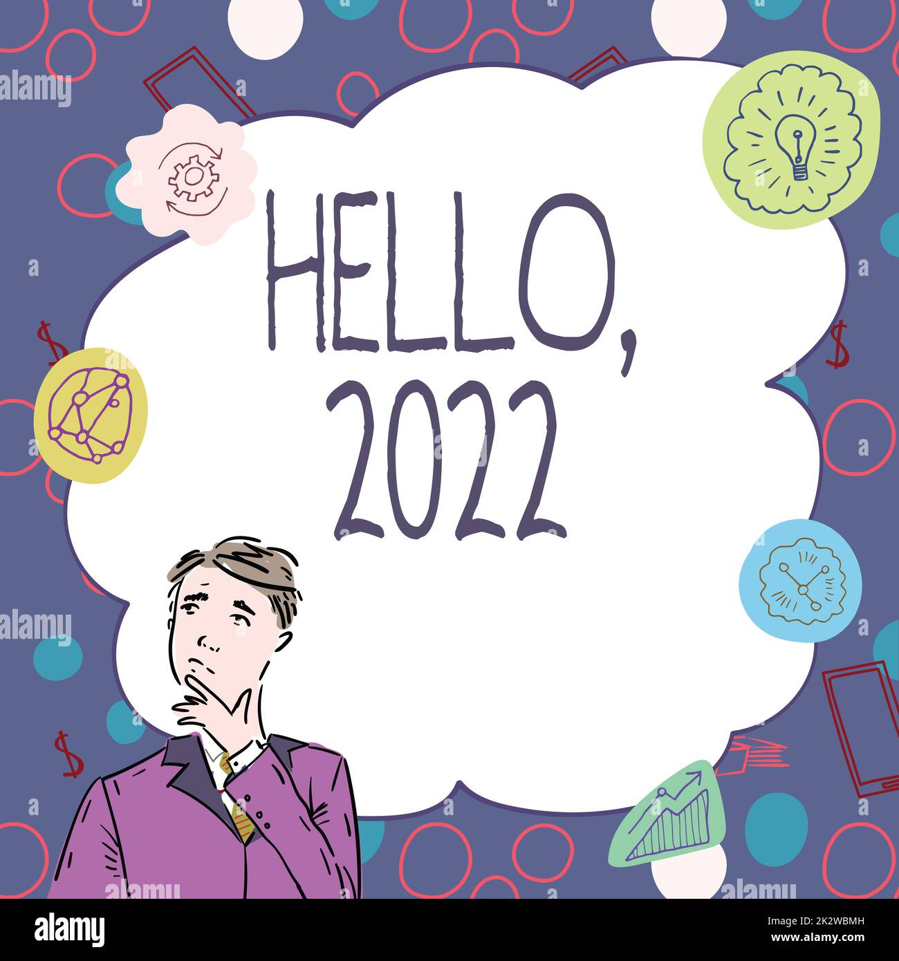 Conceptual display Hello 2022. Business overview expression or gesture ... Conceptual display Hello 2022. Business overview expression or gesture ...