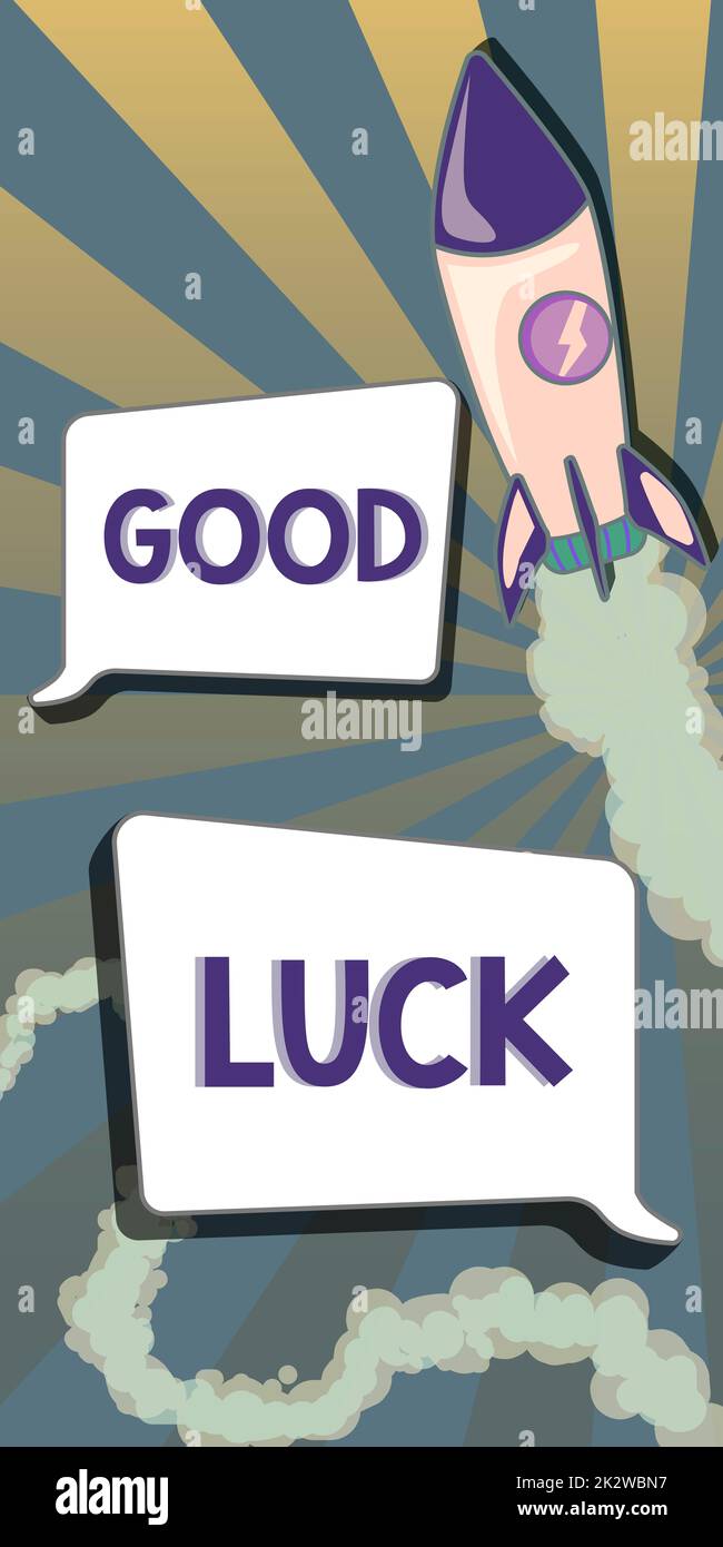 Handwriting text Good Luck. Business showcase A positive fortune or a ...