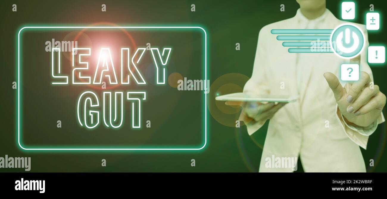 Inspiration showing sign Leaky Gut. Business approach A condition in ...