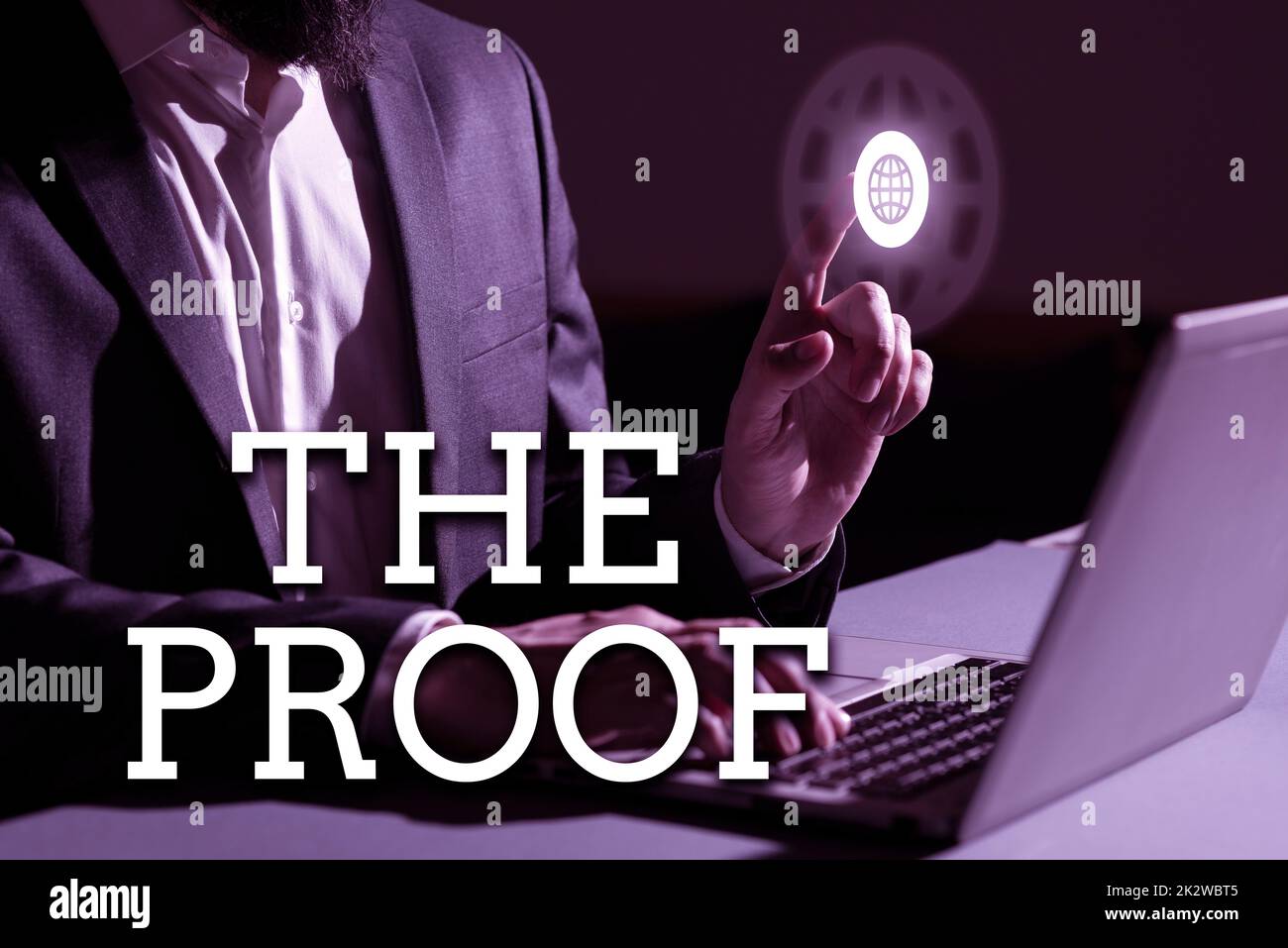 Text sign showing The Proof. Word Written on Evidence by nature of any ...