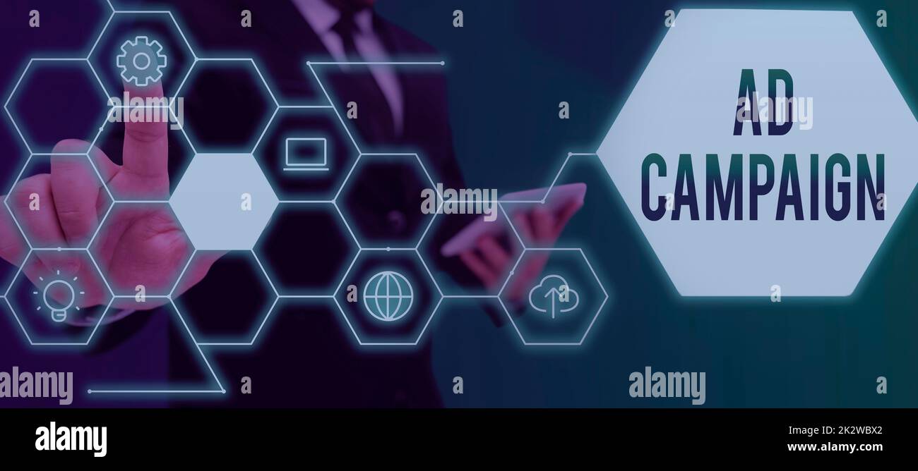 Conceptual display Ad Campaign. Word Written on promotion of specific ...