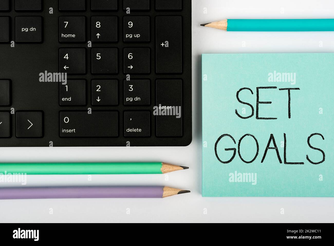 Sign displaying Set Goals. Conceptual photo Defining or achieving ...