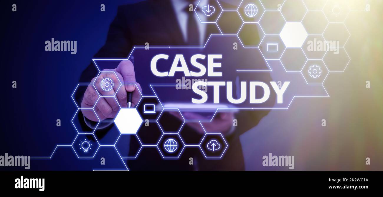 Text showing inspiration Case Study. Business concept A subject matter ...