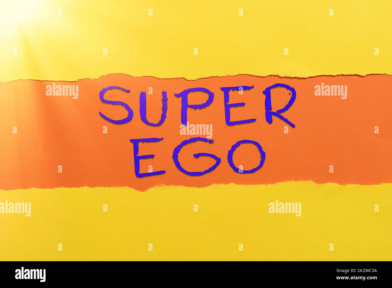 Hand writing sign Super Ego. Business approach The I or self of any ...