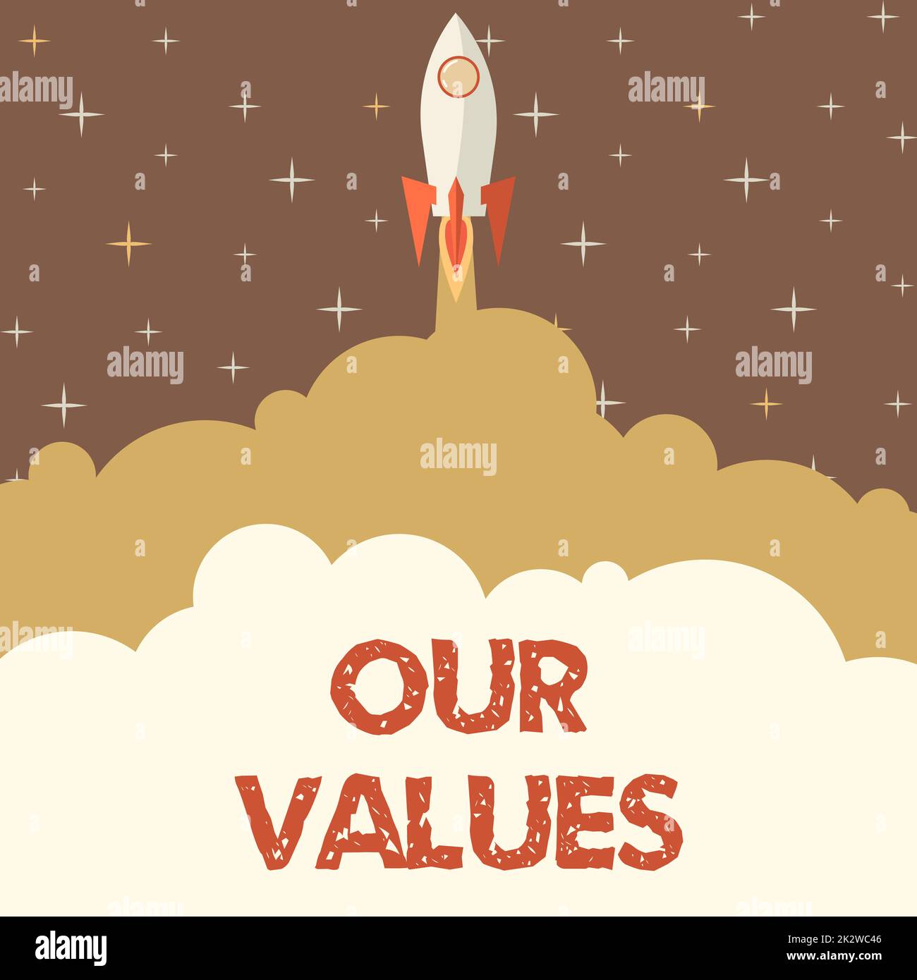 Inspiration showing sign Our Values. Conceptual photo list of morals ...