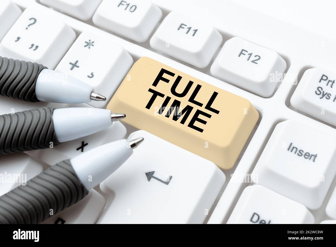 Hand writing sign Full Time. Internet Concept working or operating the ...