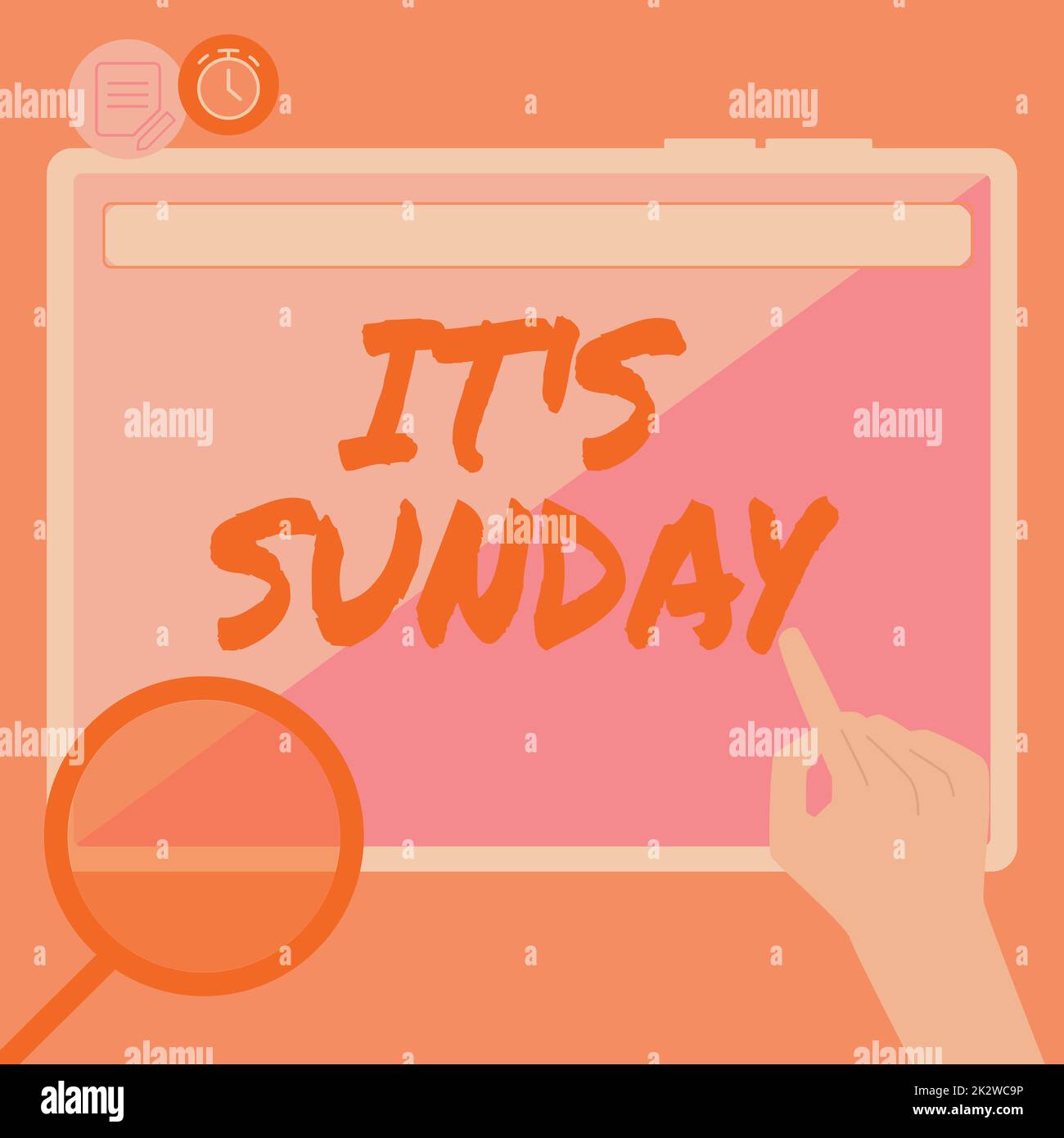 Conceptual caption It S Sunday. Concept meaning Day of rest and ...