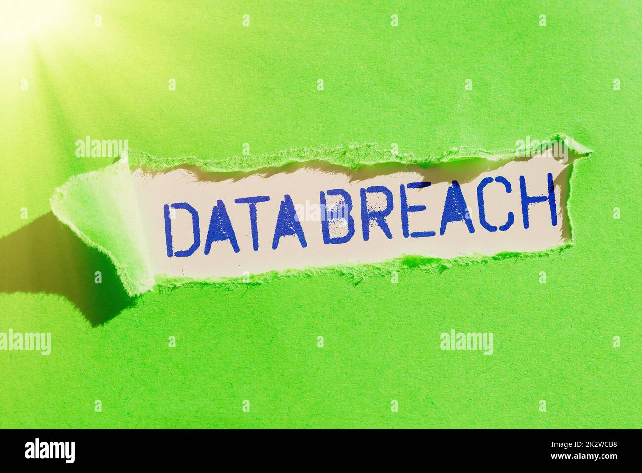 Hand writing sign Data Breach. Conceptual photo security incident where ...