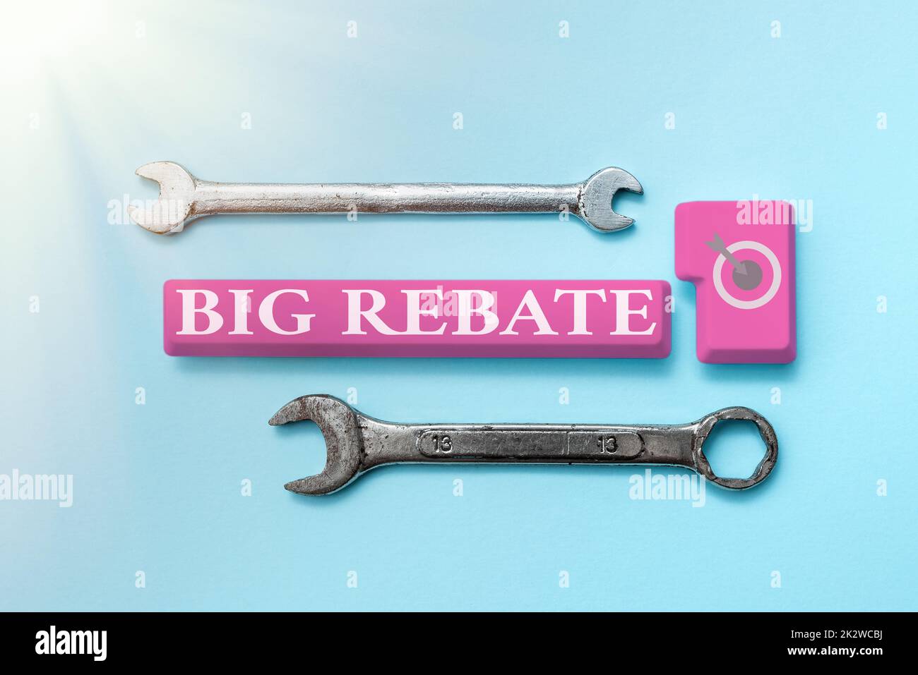 Hand writing sign Big Rebate. Word for Huge rewards that can get when ...