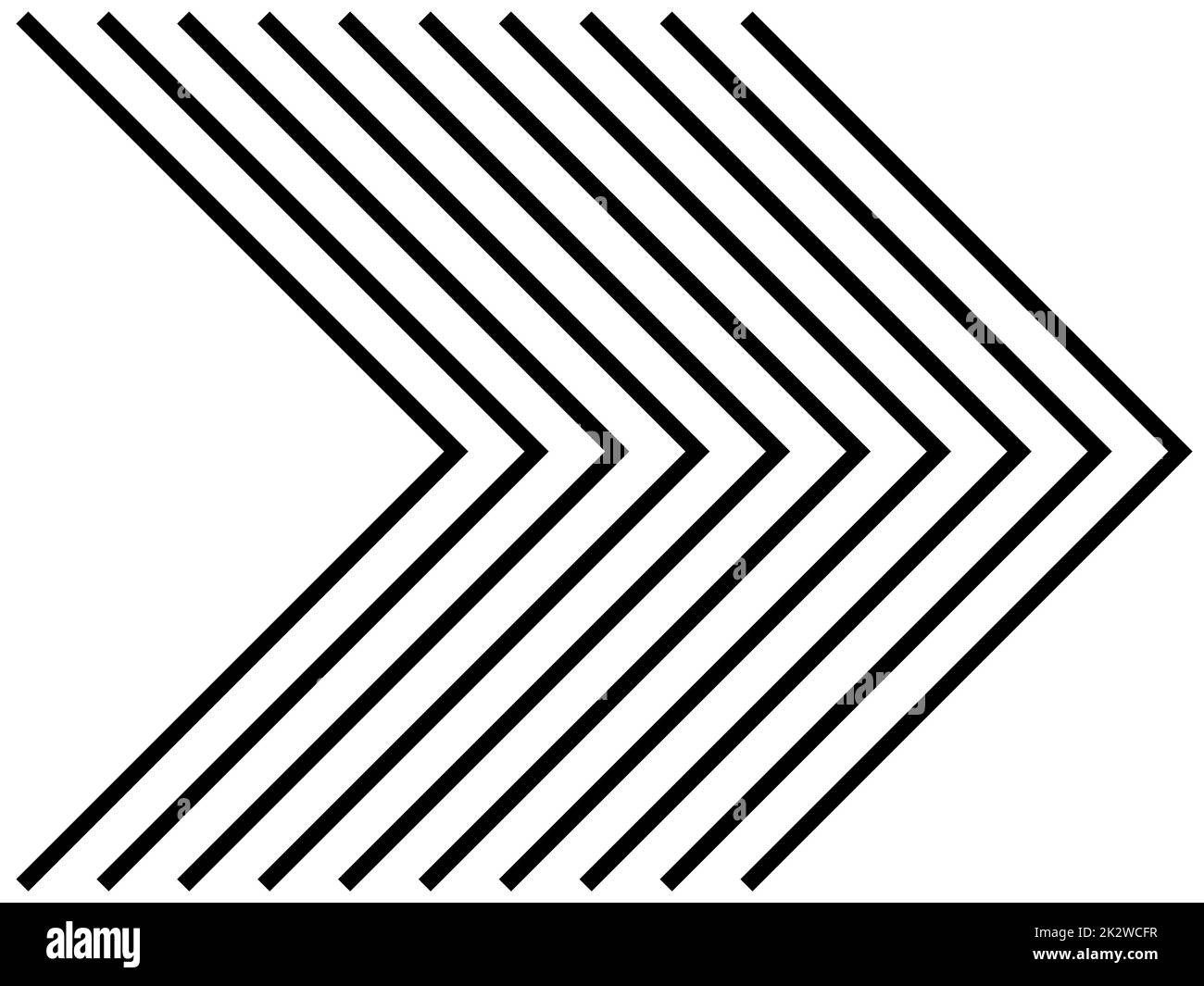 Black arrow banner showing right direction Stock Photo - Alamy