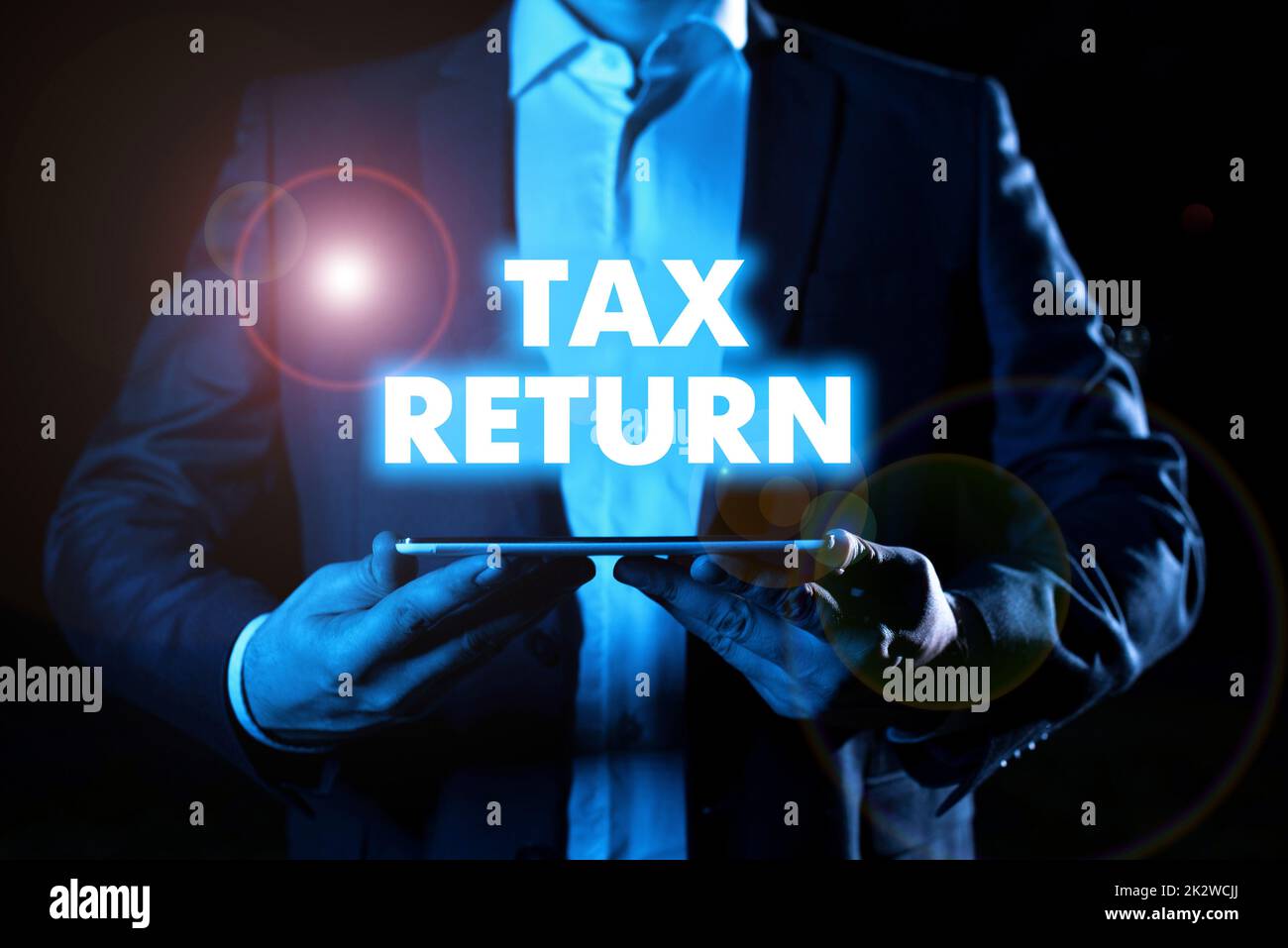 Text caption presenting Tax Return. Business concept which taxpayer ...
