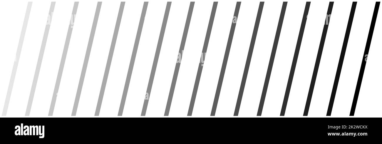 Gradient diagonal stripes black grey on white background Stock Photo ...