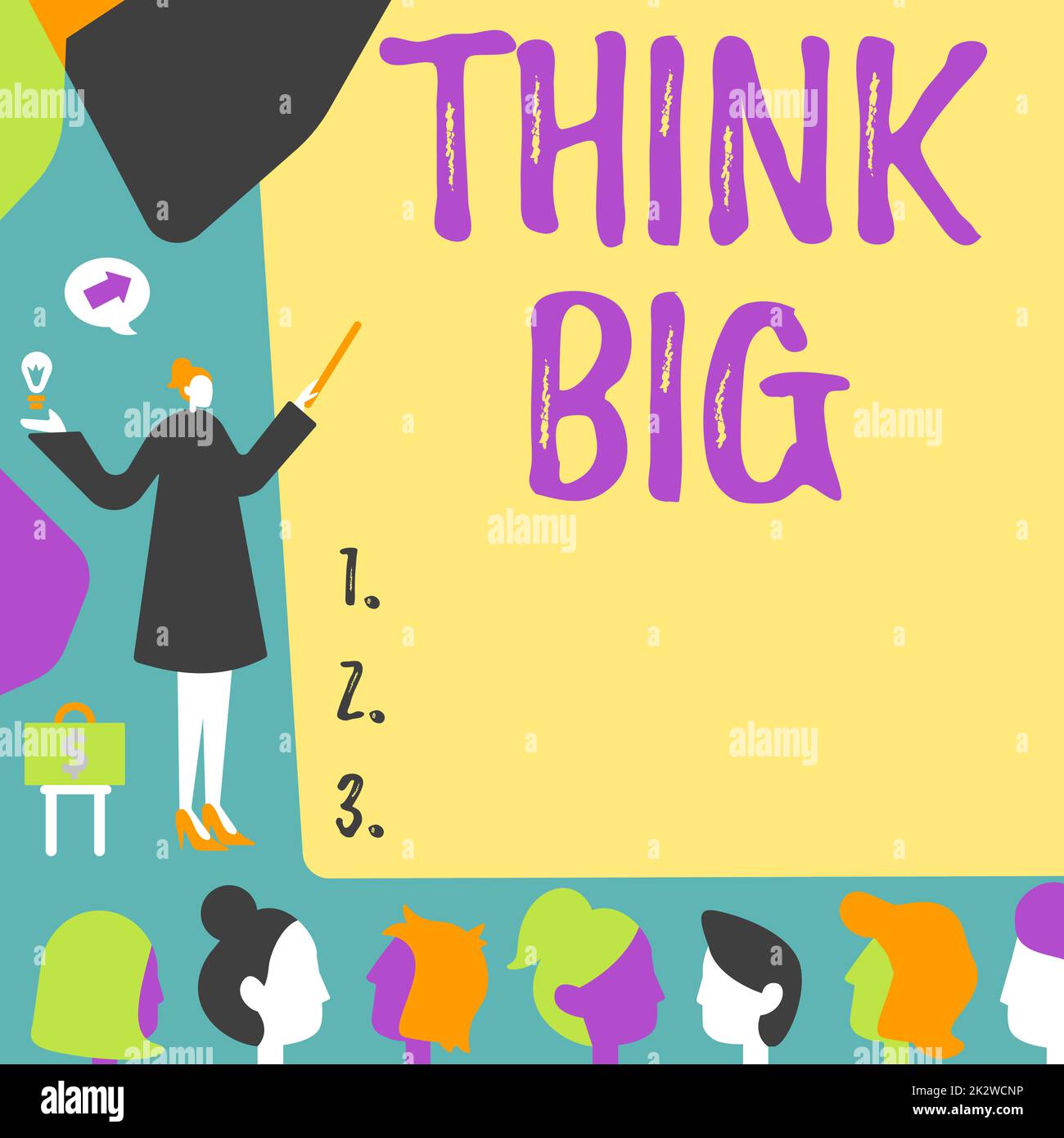 Inspiration showing sign Think Big. Business showcase To plan for ...