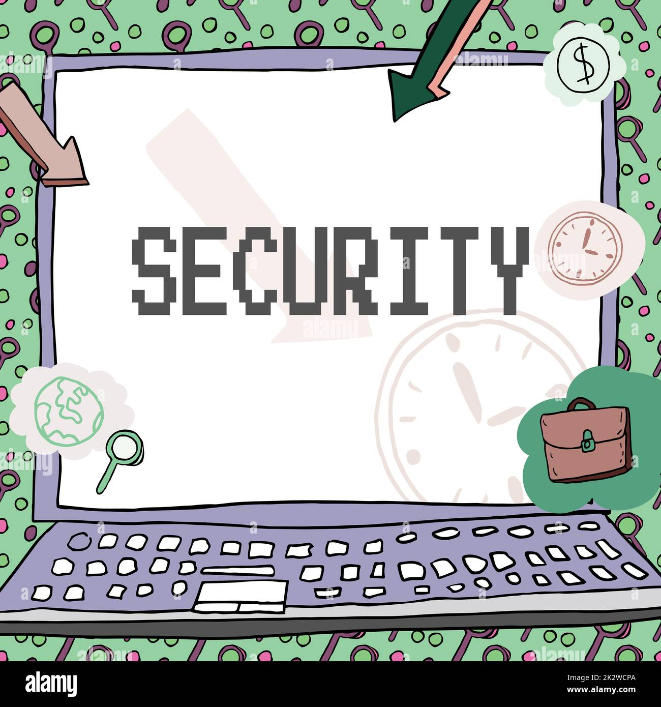 Conceptual display Security. Conceptual photo The state of feeling safe ...