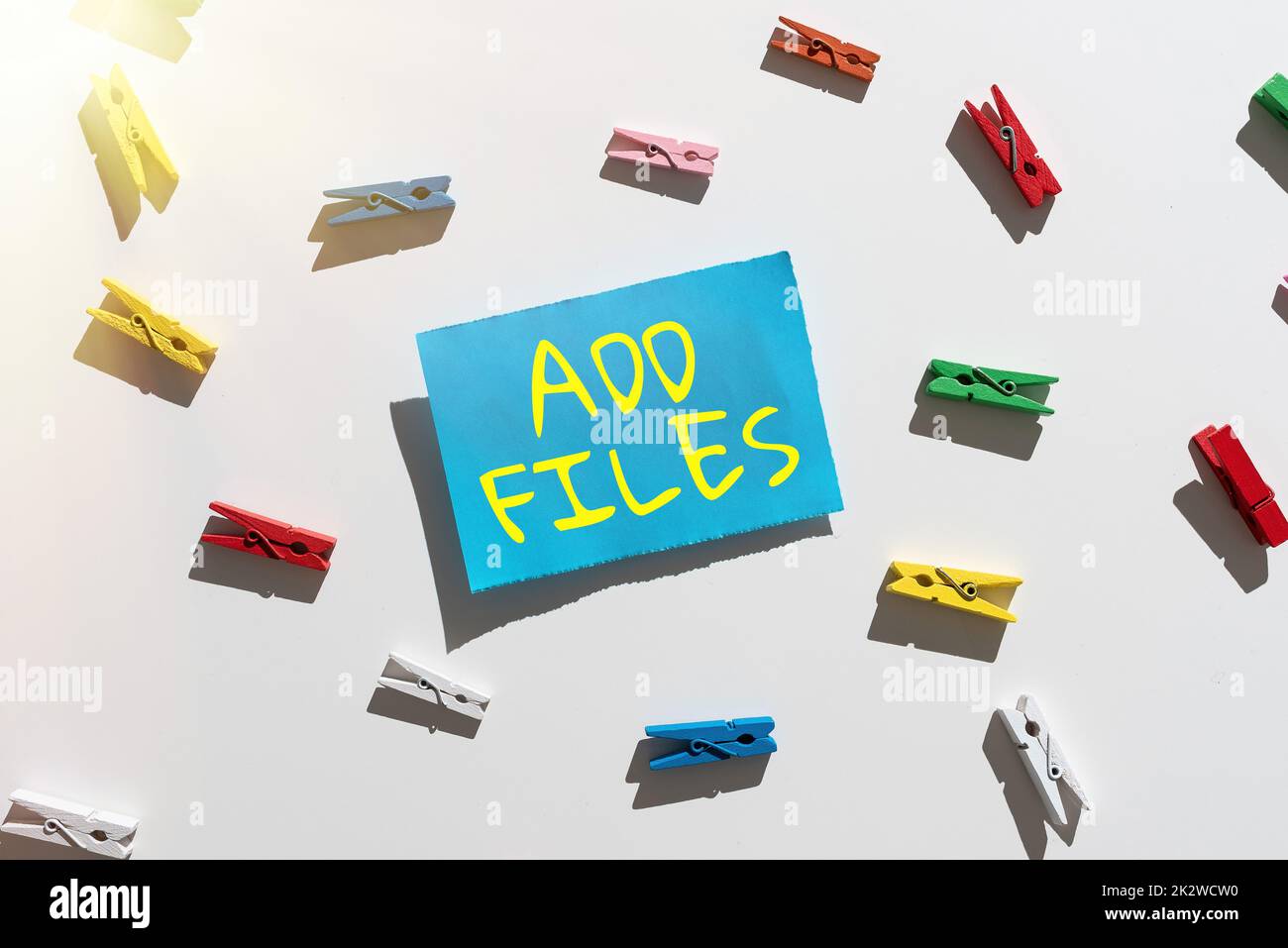 Text caption presenting Add Files. Word Written on To put more ...